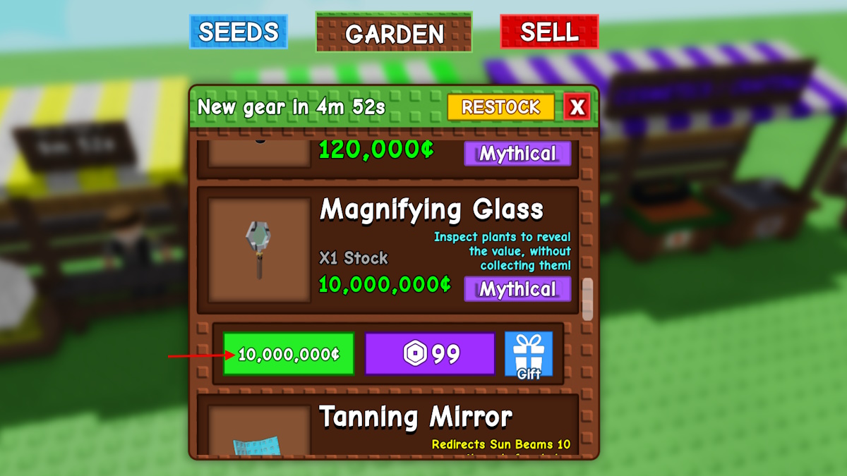 How to Get Magnifying Glass in Grow a Garden | Beebom