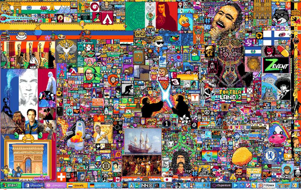 Reddit at 20: Remembering the Digital Mosaic That Was r/Place | Beebom