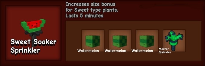 How to Craft Sweet Soaker Sprinkler in Grow a Garden | Beebom