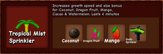 How to Get Tropical Mist Sprinkler in Grow a Garden | Beebom