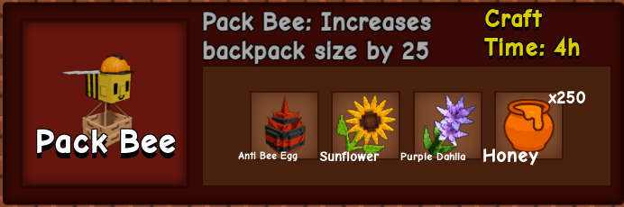 Grow a Garden Pack Bee: How to Increase Backpack Space | Beebom