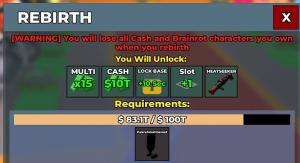 Steal a Brainrot Rebirth Guide - How to Rebirth and All Rewards | Beebom