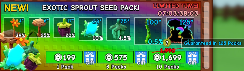 All Sprout Seed Pack Plants in Grow a Garden | Beebom