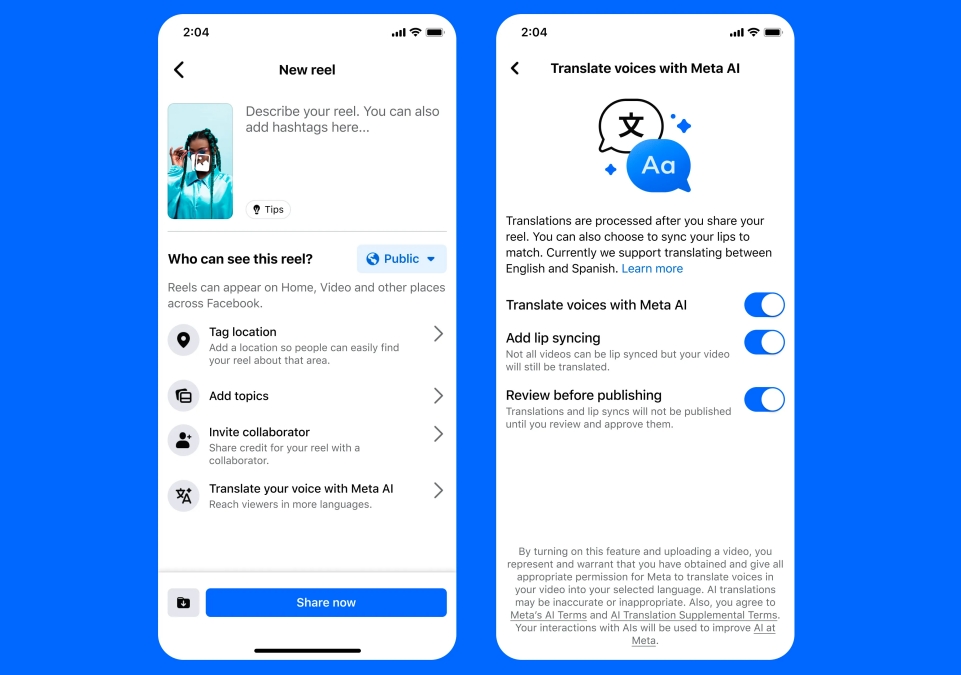 Meta AI Brings Real-Time Dubbing to Reels on Instagram and Facebook ...