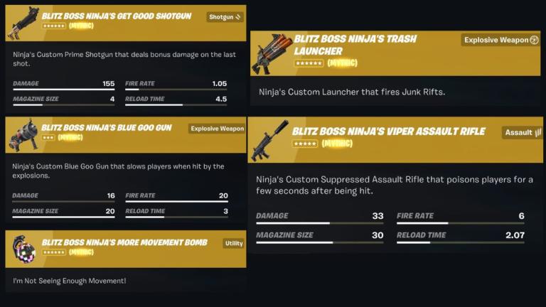 All Ninja Mythics in Fortnite Blitz Royale and How to Get Them | Beebom