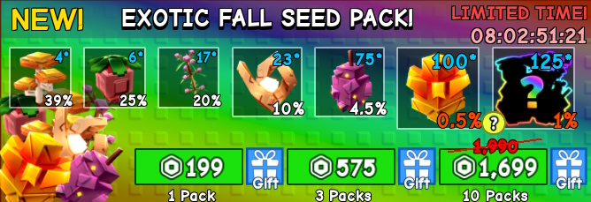 Grow a Garden Fall Seed Pack: All Crops and How to Get | Beebom