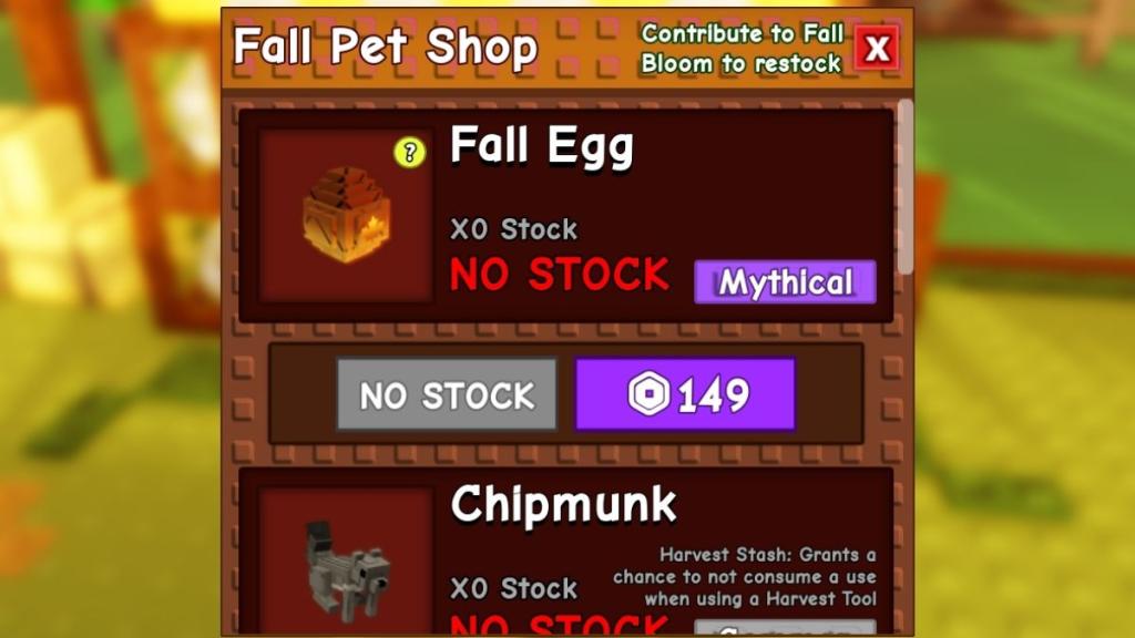 Grow a Garden Fall Pets Shop Guide | Beebom