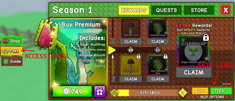 Grow a Garden Season Pass Guide − All Rewards, Quests, and Store Items ...