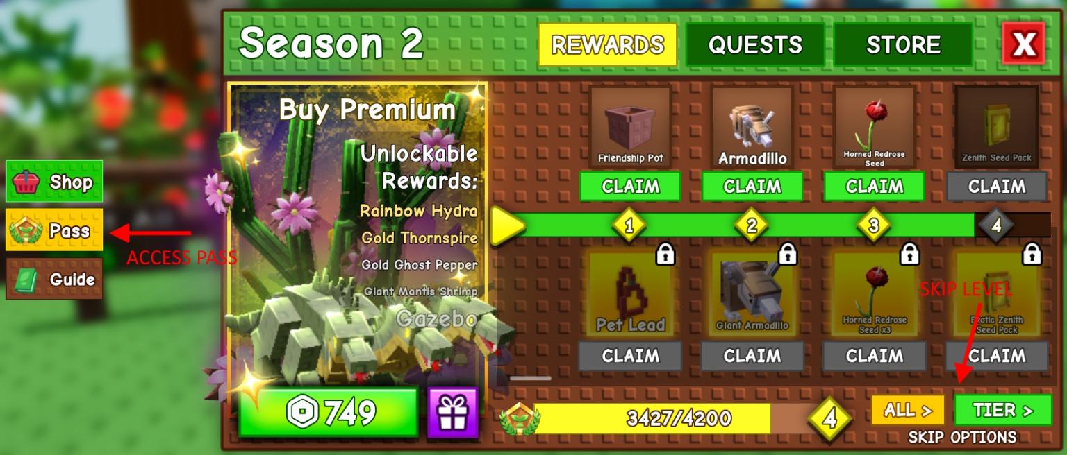 Grow a Garden Season Pass Guide − All Rewards, Quests, and Store Items | Beebom