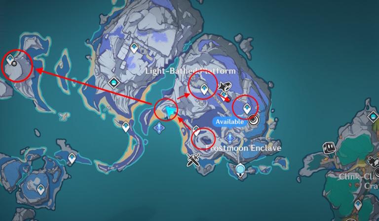 Genshin Impact Moonfall Silver Locations and Farm Route | Beebom