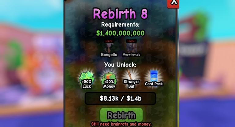Plants vs Brainrots Rebirth Guide – How to Rebirth and All Rewards | Beebom