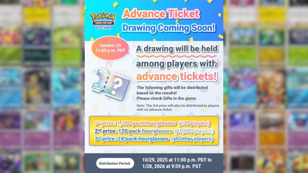 New Pokemon TCG Pocket Advance Ticket Event Rewards Over 1200 Pack ...
