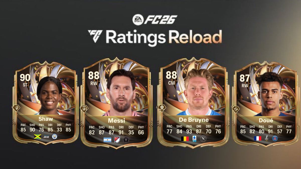 EA FC 26 Ratings Reload Team 2: Messi, De Bruyne, Doue, and More | Beebom