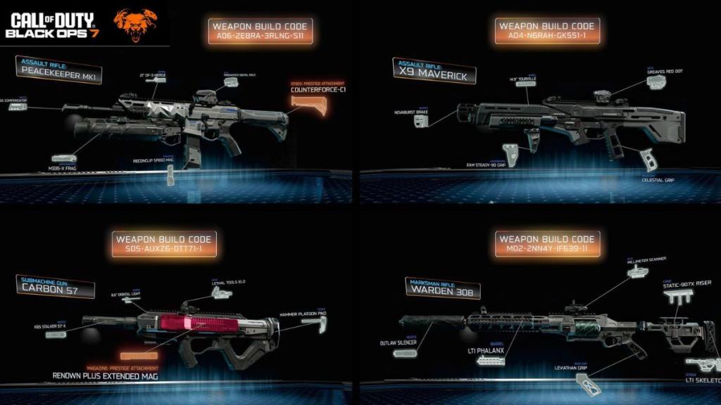 Call of Duty Black Ops 7 Weapon Build Codes Explained | Beebom