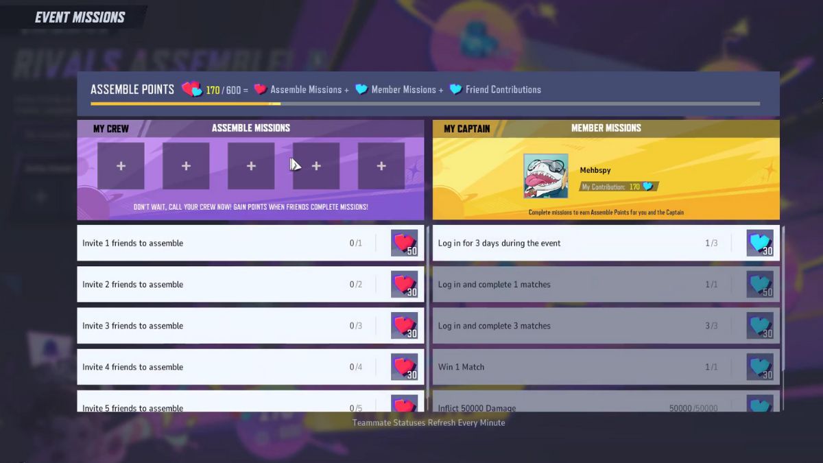 All Marvel Rivals First Anniversary Event Missions and Rewards ...