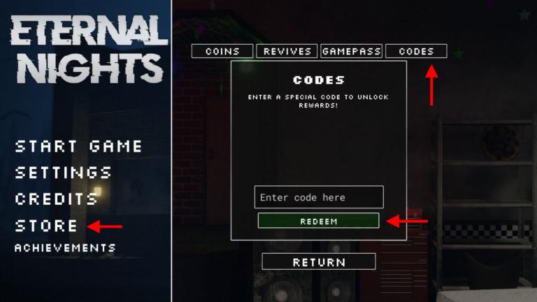 FNAF Eternal Nights Codes: novos códigos atualizados de novembro de ...