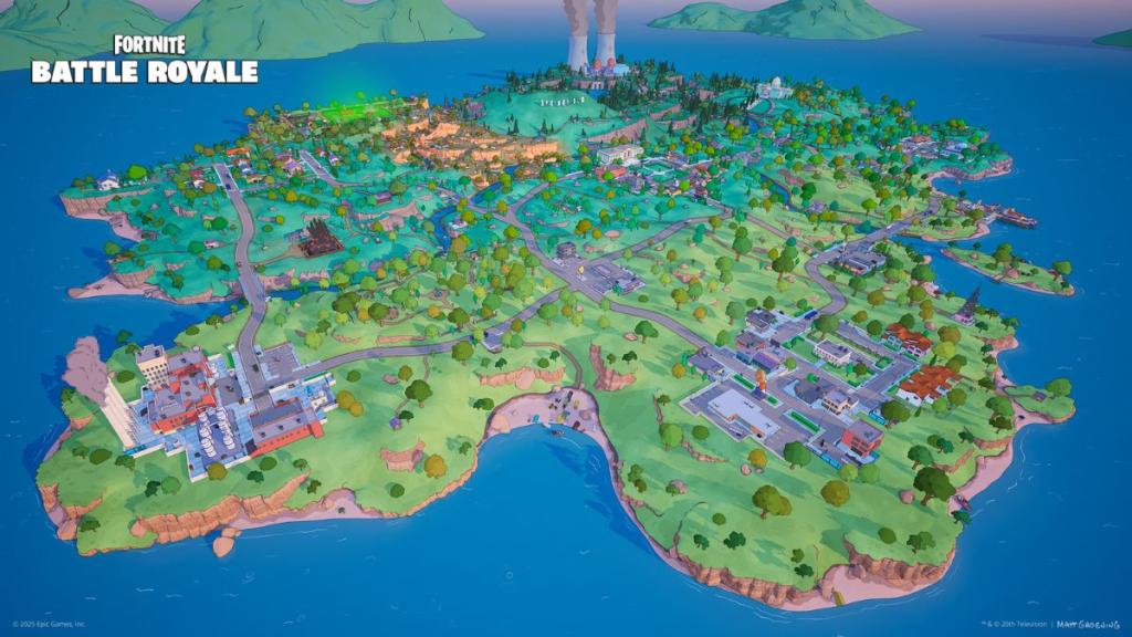 Fortnite Simpsons Season Map Changes and New POIs | Beebom