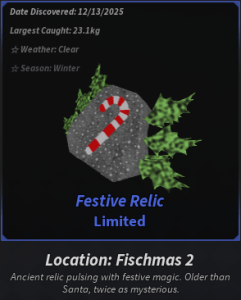 How to Get Festive Relic in Fisch (and Its Use) | Beebom