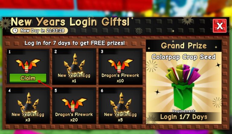 Grow a Garden New Years Free Rewards (And How to Get Them) | Beebom