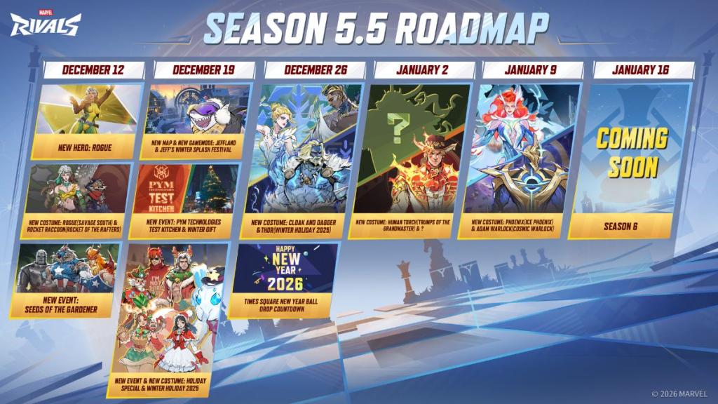 Marvel Rivals Season 5.5 Roadmap: Full Season Schedule | Beebom