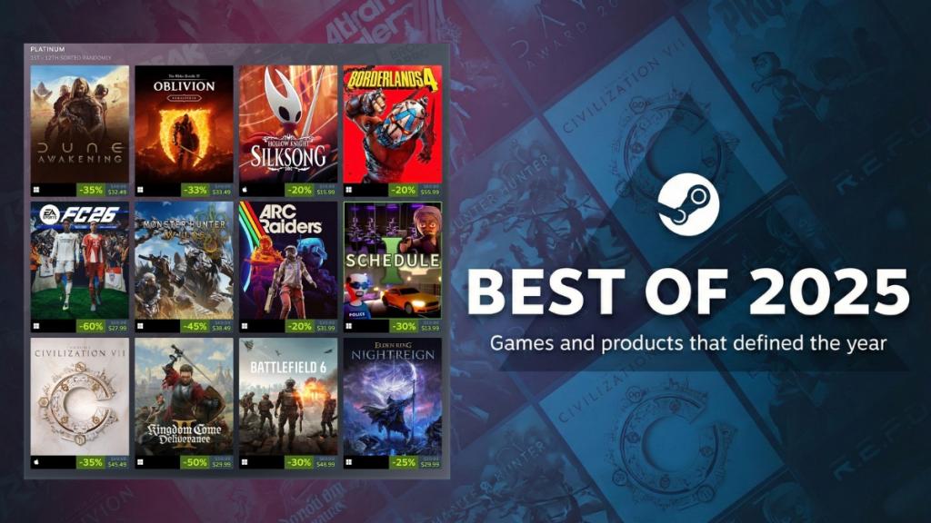 Steam Best Games of 2025 List Shocks Players as Unexpected Titles ...