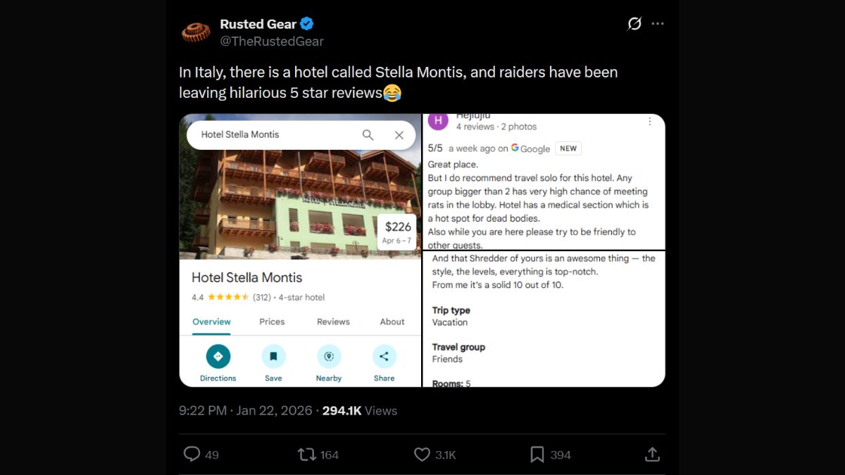 Italian Hotel Sharing an ARC Raiders Map Name Is Going Viral with 5 ...