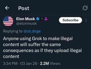 Elon Musk Finally Breaks Silence on Grok AI Sexual Images on X | Beebom