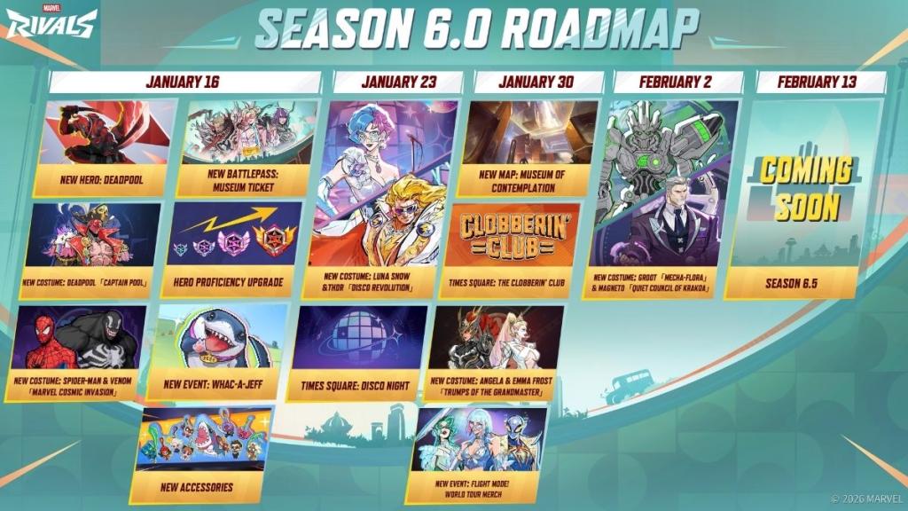 Marvel Rivals Season 6 Roadmap: Full Season Schedule | Beebom