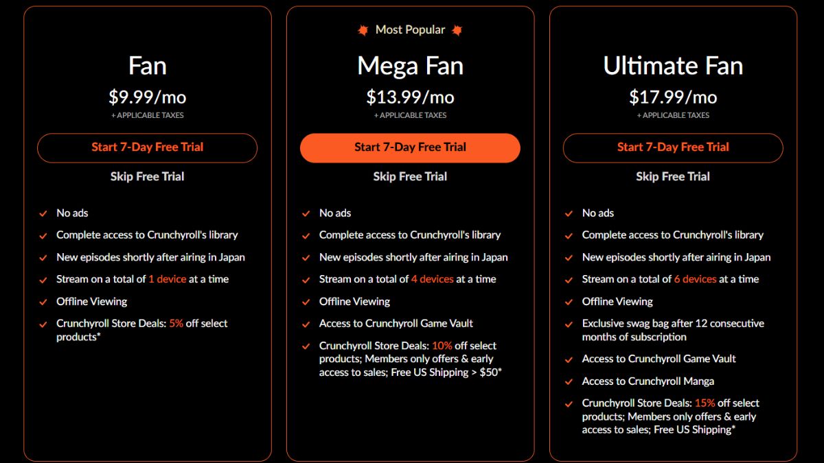 Crunchyroll Increases Subscription Prices Again After Two Years: Check ...