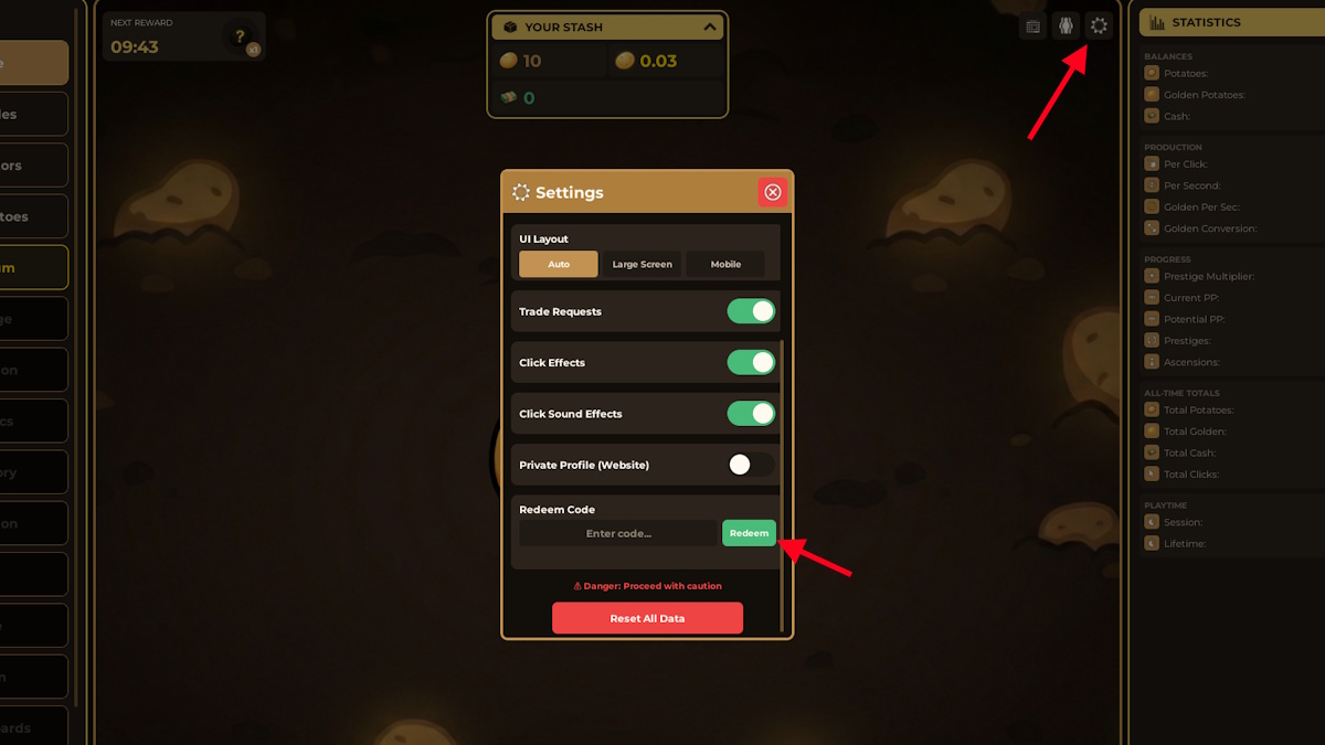 Idle Potato Game Codes (April 2026) | Beebom