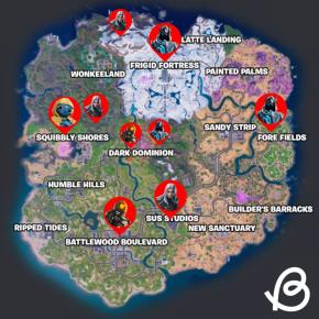 All Fortnite Boss Locations and Rewards in Chapter 7 Season 2 | Beebom