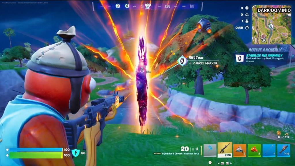Fortnite Stabilize the Rift Anomaly: How to Destroy Dark Voyager Drones ...