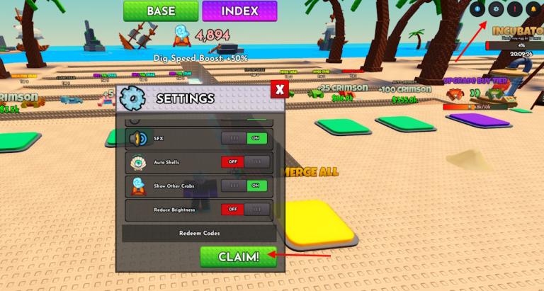 Crab Tycoon Codes (July 2026) | Beebom